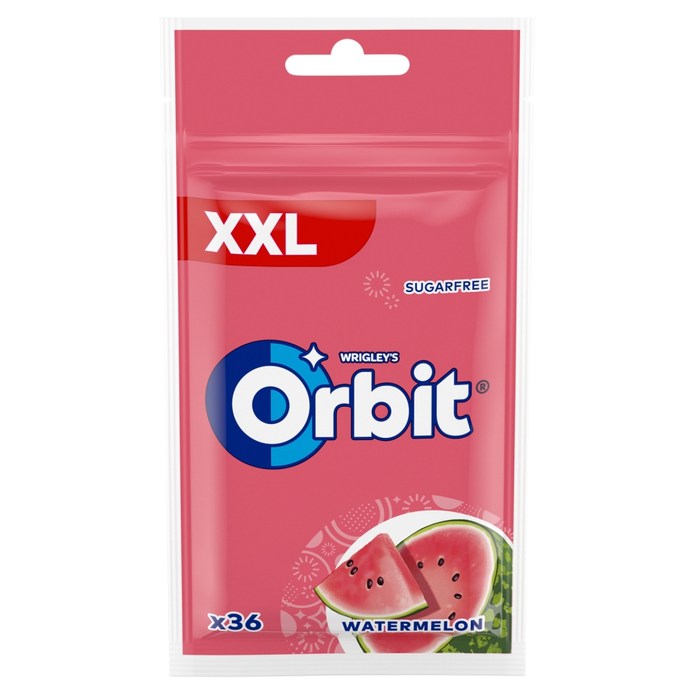 Guma do żucia bez cukru Watermelon 36 drażetek, ORBIT , , 50 g | Mamyito.pl