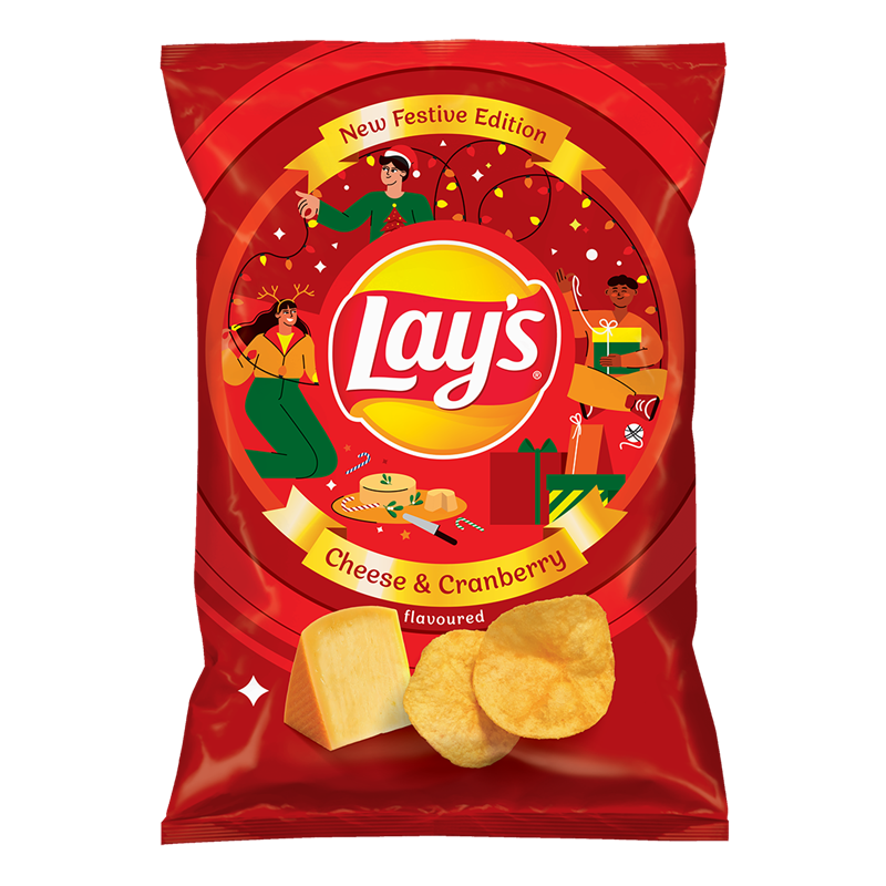 Chipsy ziemniaczane o smaku Cheese & Cranberry, LAY'S, , 130 g | Mamyito.pl