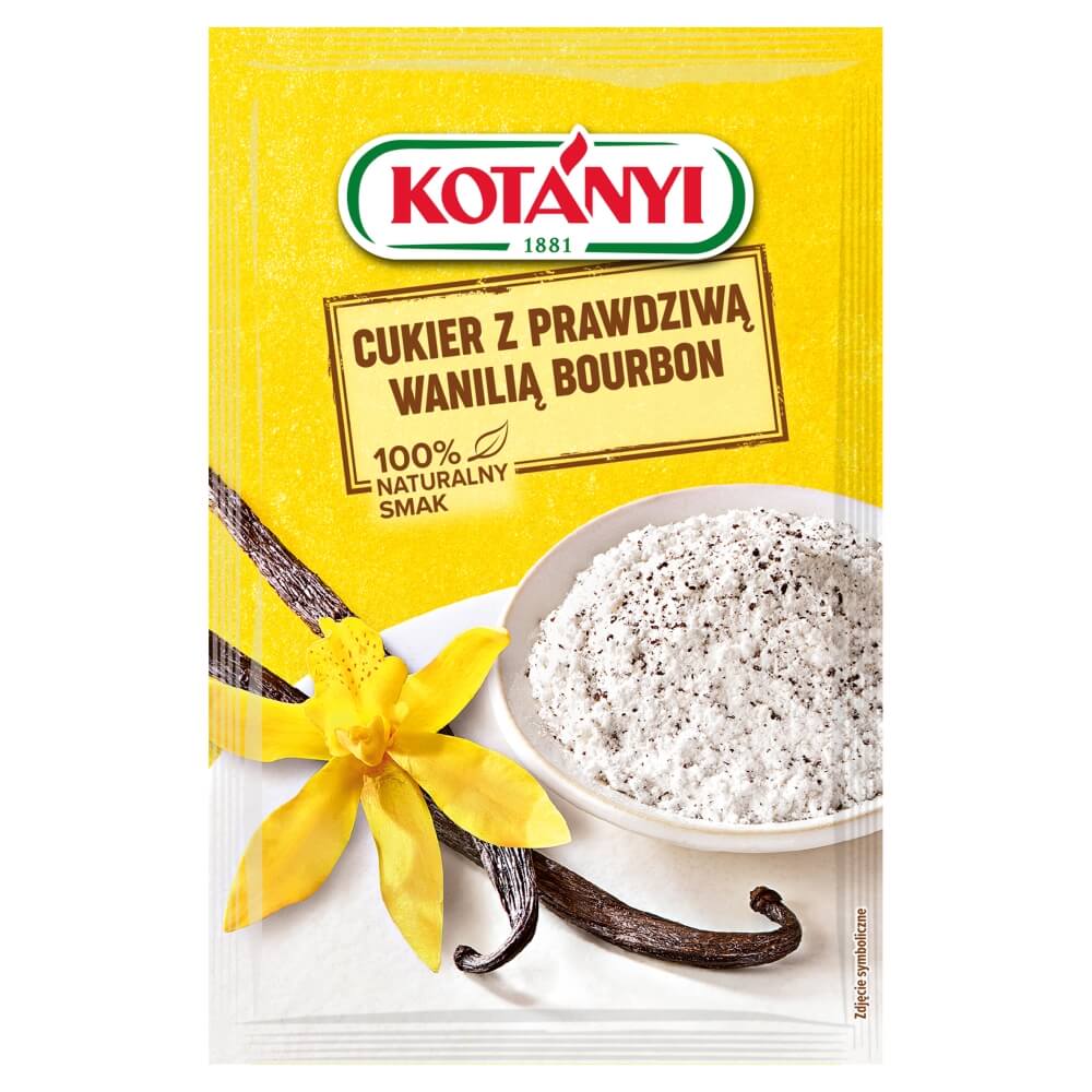Cukier z prawdziwą wanilią bourbon, KOTANYI, , 10 g | Mamyito.pl